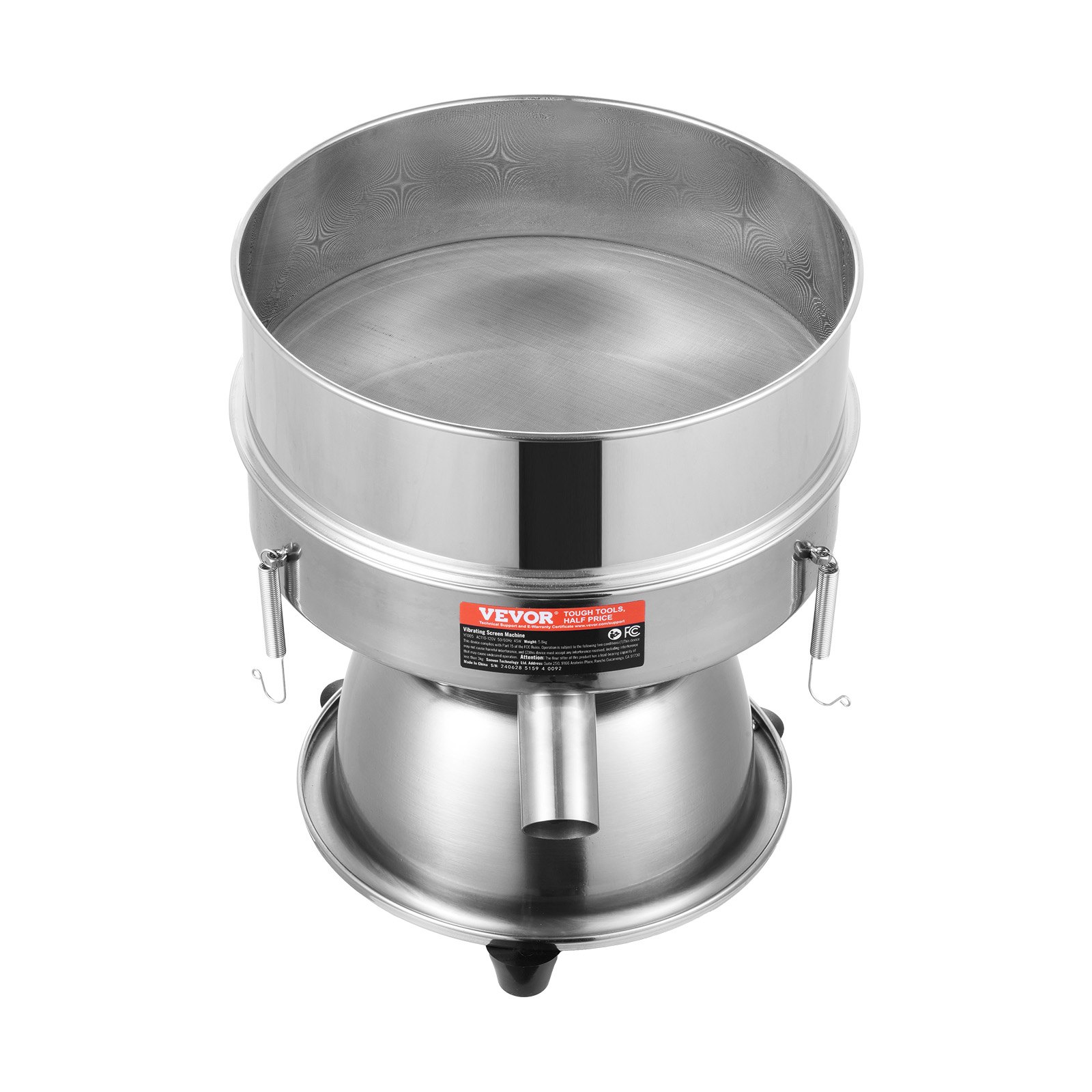 VEVOR Electric 10-60 Mesh Vibrating Sieve, Automatic Sifter Shaker ...