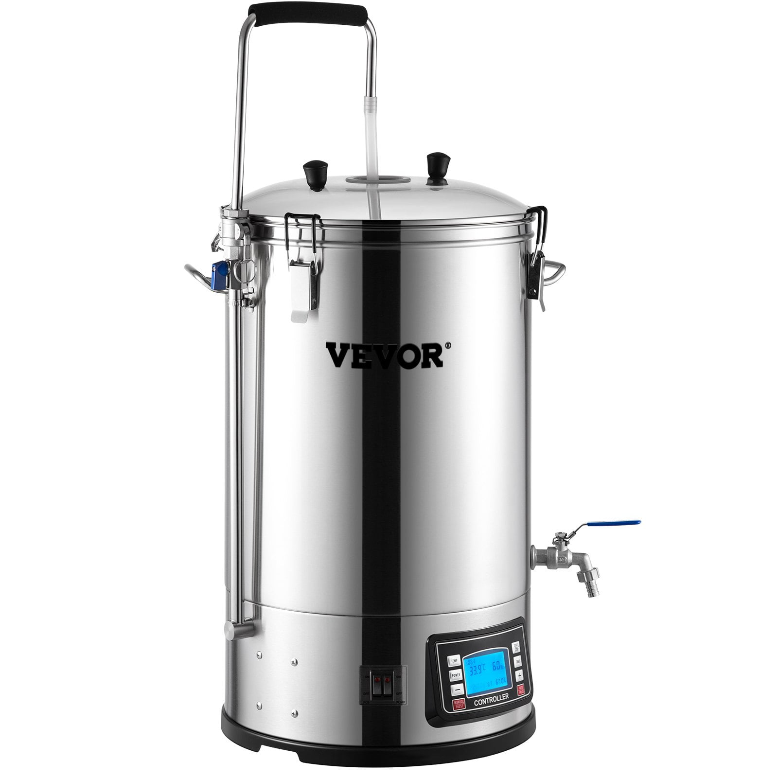 VEVOR Electric Brewing System, 9.2 Gal All-in-One Home Beer Brewer with ...