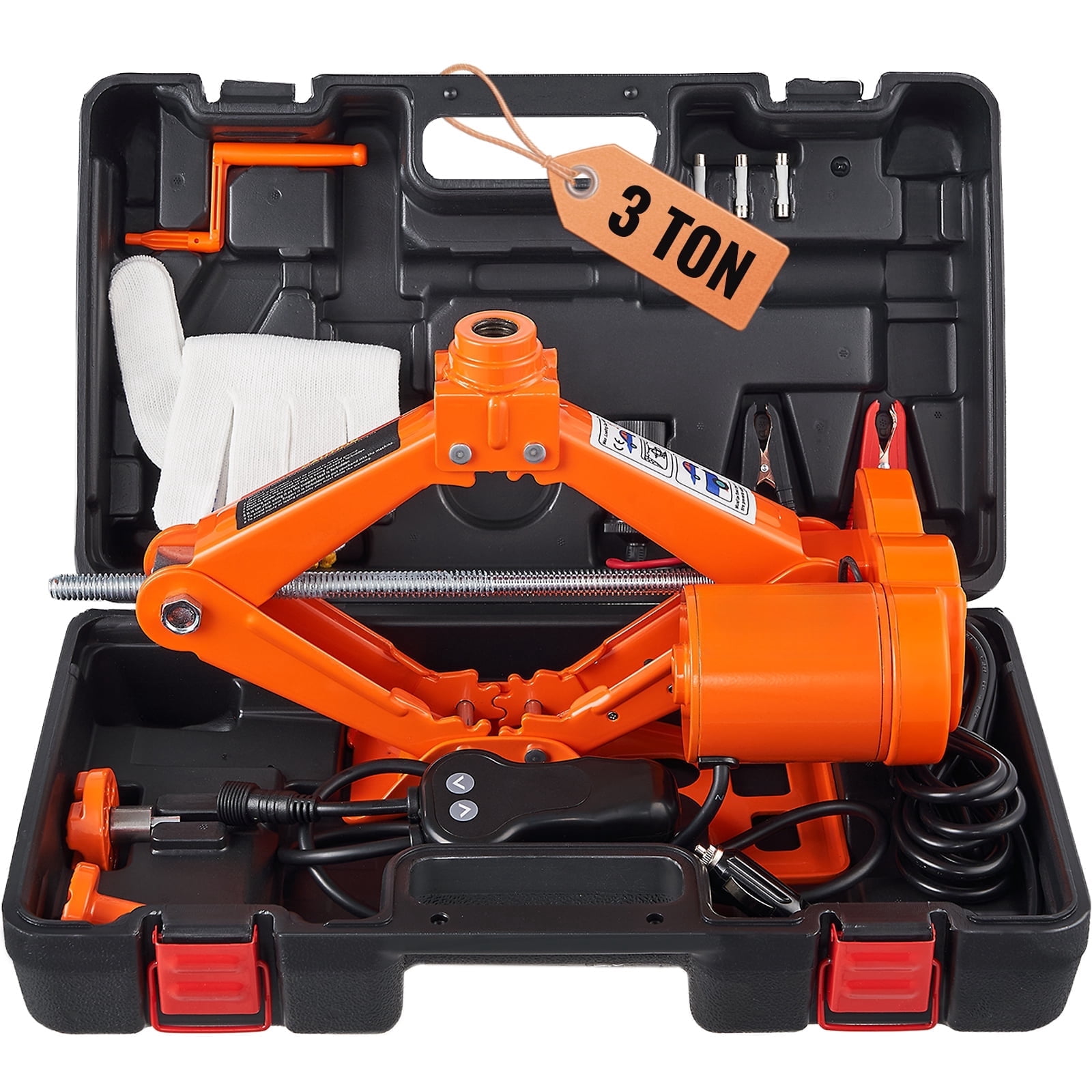 VEVOR Electric Car Jack, 3 Tons /6600 lbs Scissor Jack, 12V Electric ...