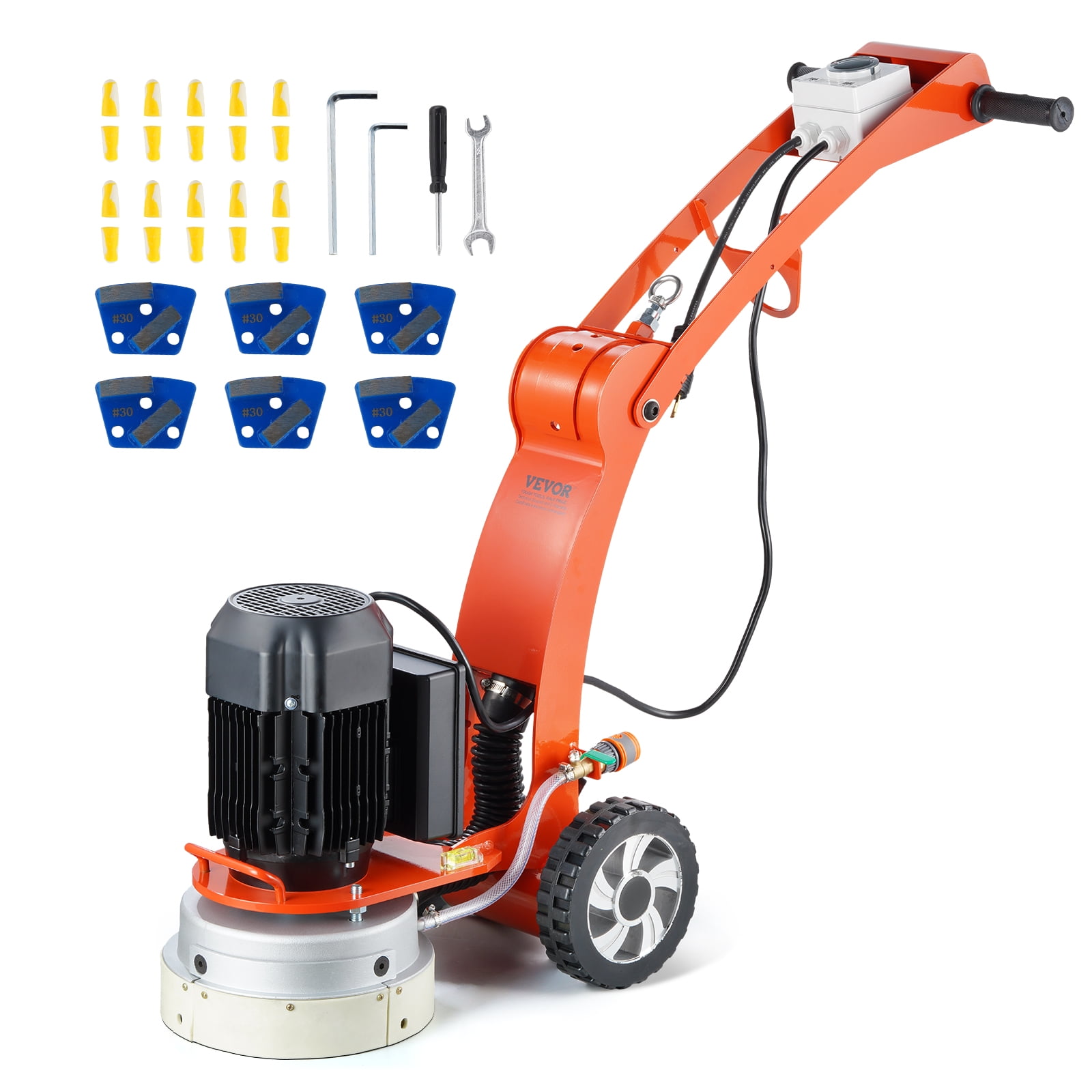 VEVOR Electric Concrete Floor Grinder 10" Walk-Behind Grinder 1.7HP ...