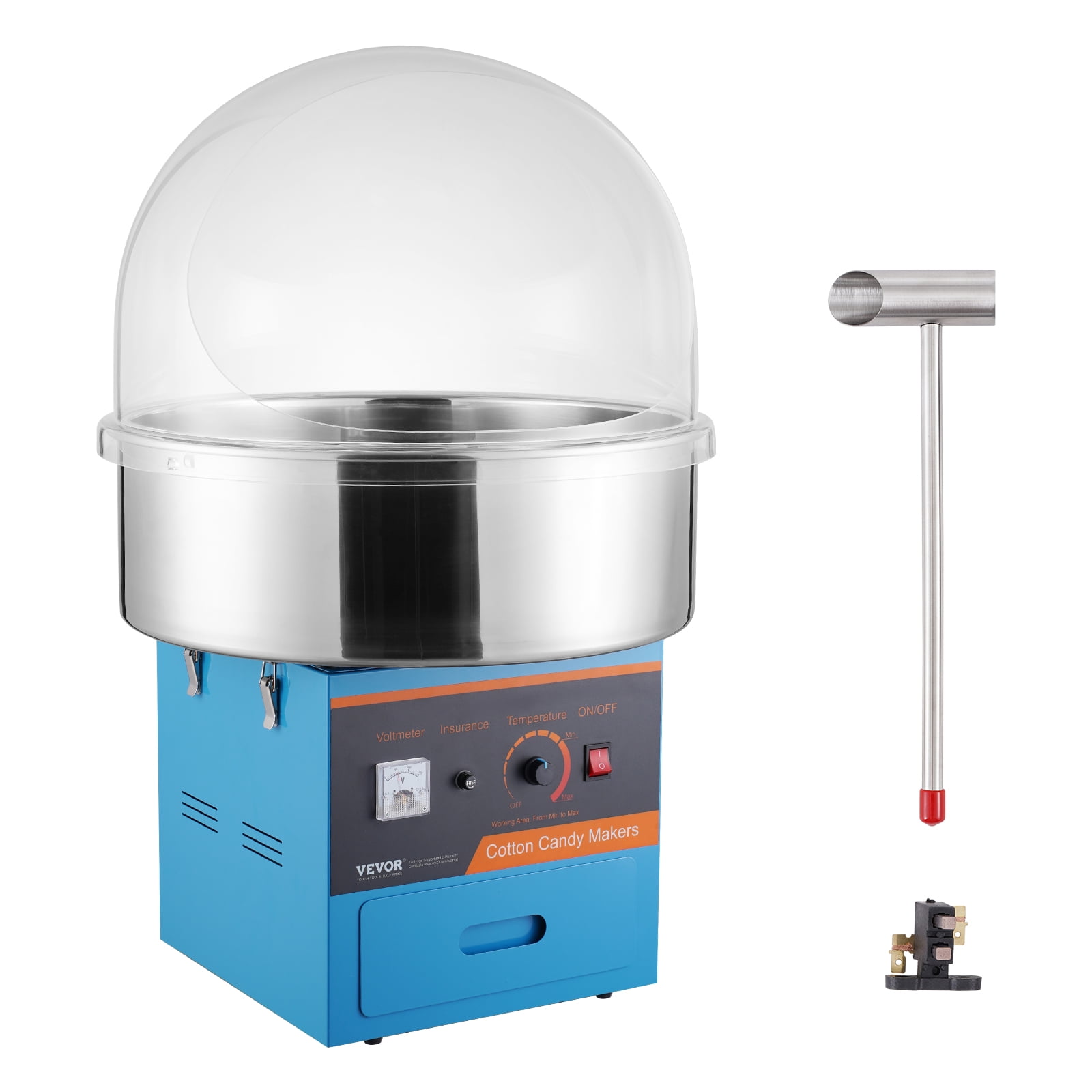 VEVOR Electric Cotton Candy Machine, 1000W Candy Floss Maker ...