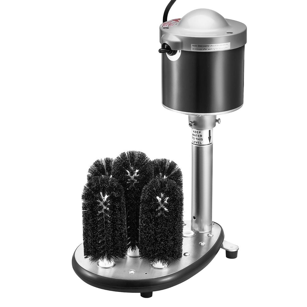 Electric Glass Washer 5-Brush Bar Glass Cleaner 600 Cups/H for Wine ...