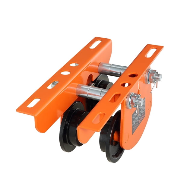 VEVOR Electric Hoist Manual Trolley, 2200 lbs Capacity, Dual Wheels ...