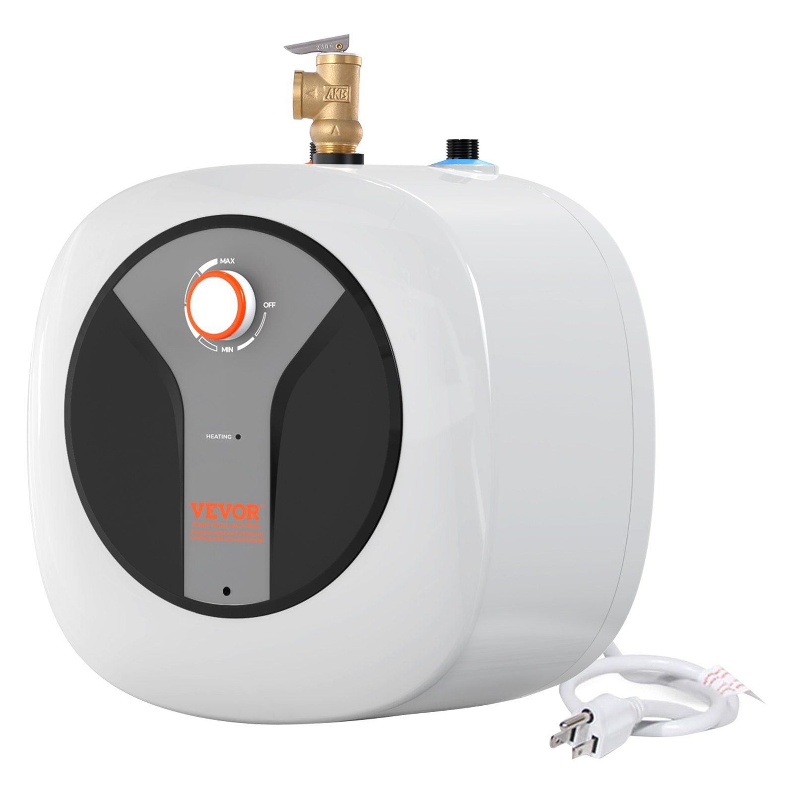 VEVOR Electric Mini-Tank Water Heater 2.5-Gallon Tank, 1440W Hot Water ...