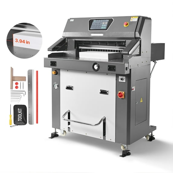 VEVOR Electric Paper Cutter, Metal Hydraulic Paper Cutter Machine, 26 ...