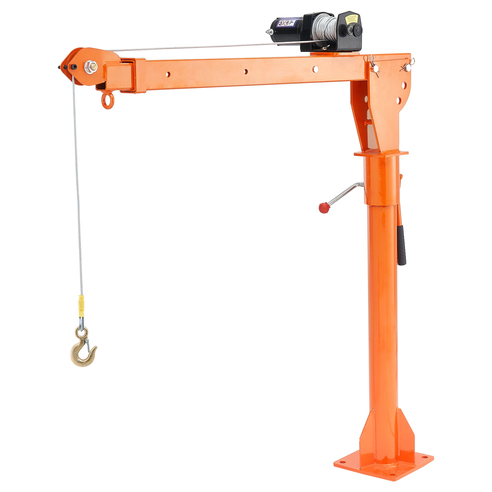 VEVOR Electric Pickup Truck Crane, 1100 lbs, Folding Truck-Mounted Bed Crane with Electric Winch ...
