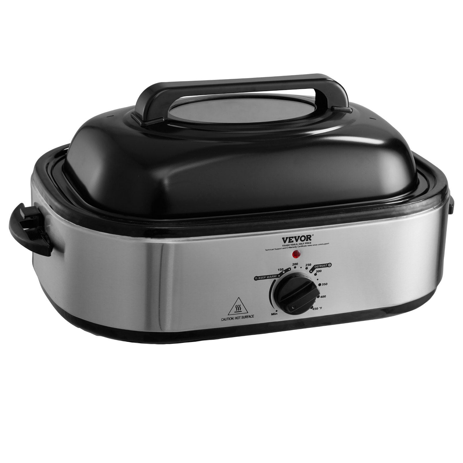 VEVOR Electric Roaster Oven, 18 QT Turkey Roaster Oven with Self ...