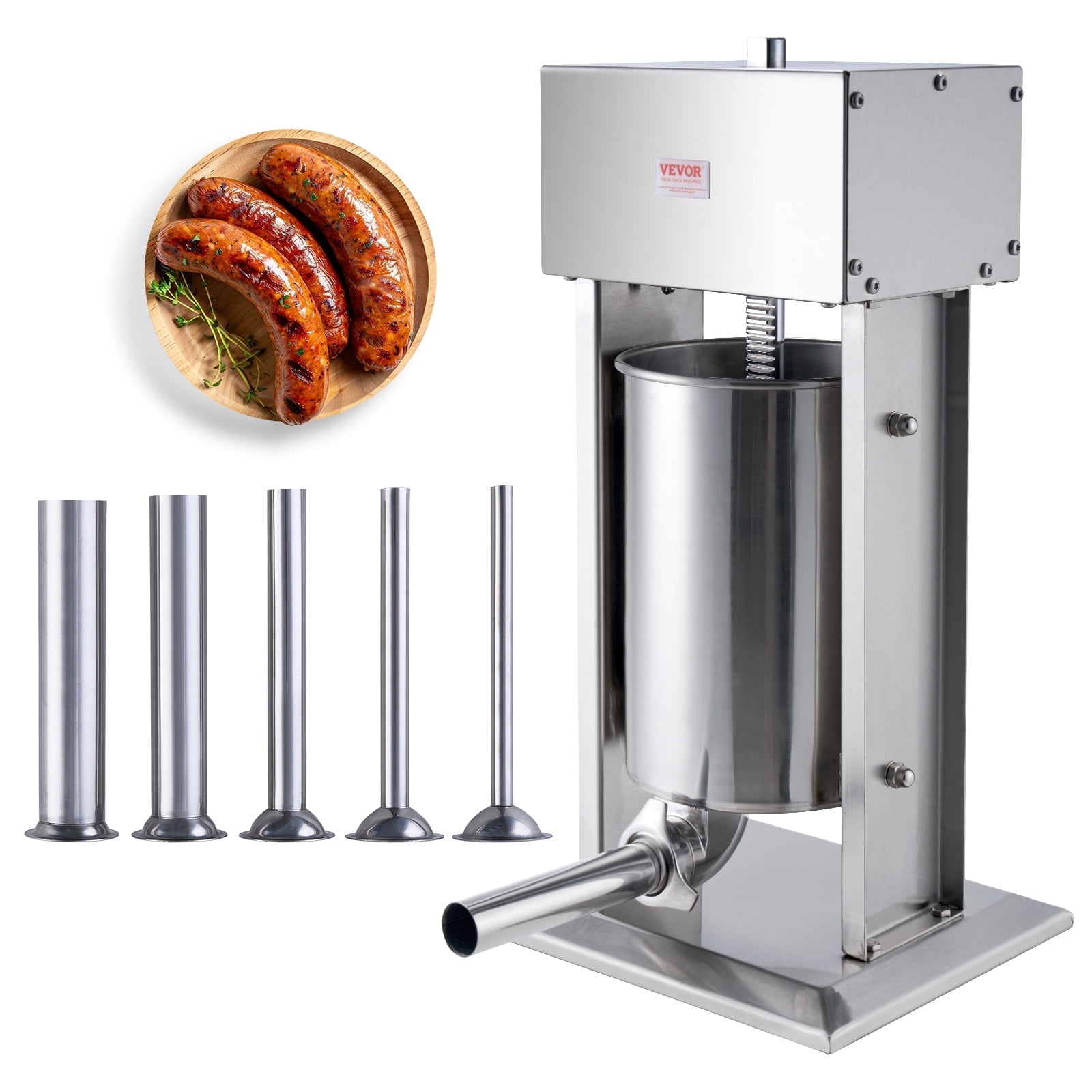 VEVOR Electric Sausage Stuffer, 12 L / 25 LBS Vertical Meat Stuffer ...