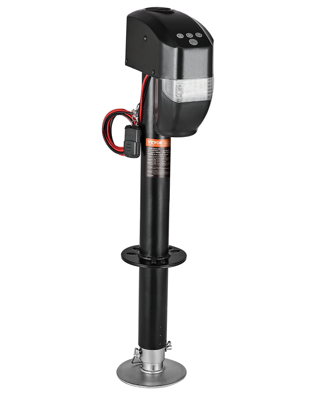 VEVOR Electric Trailer Jack, 5000 lbs, 10-28.3 inch Lift, Remote ...