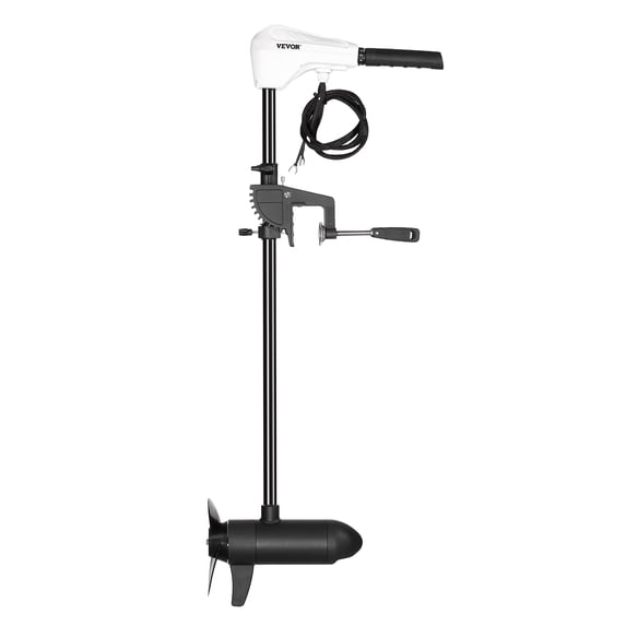 VEVOR Electric Trolling Motor, Transom Mounted Outboard Boat Motors 12V ...