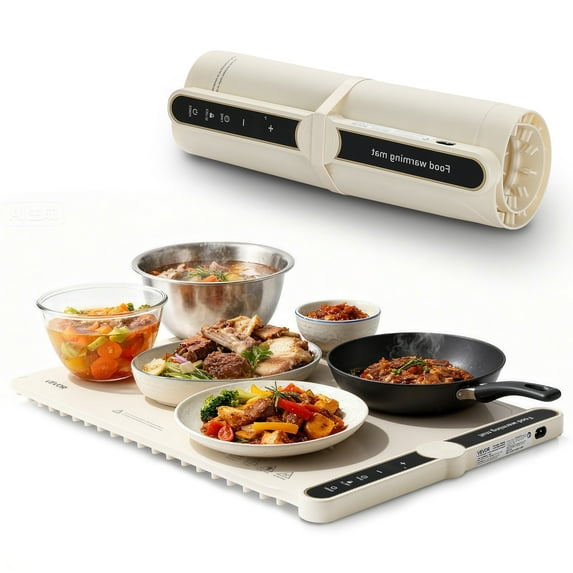 VEVOR Electric Warming Tray, Food Warming Mat for Buffet, Rollable ...