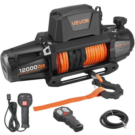 VEVOR Electric Winch, 12000 lbs Load Capacity, 12V DC Truck Winch with ...