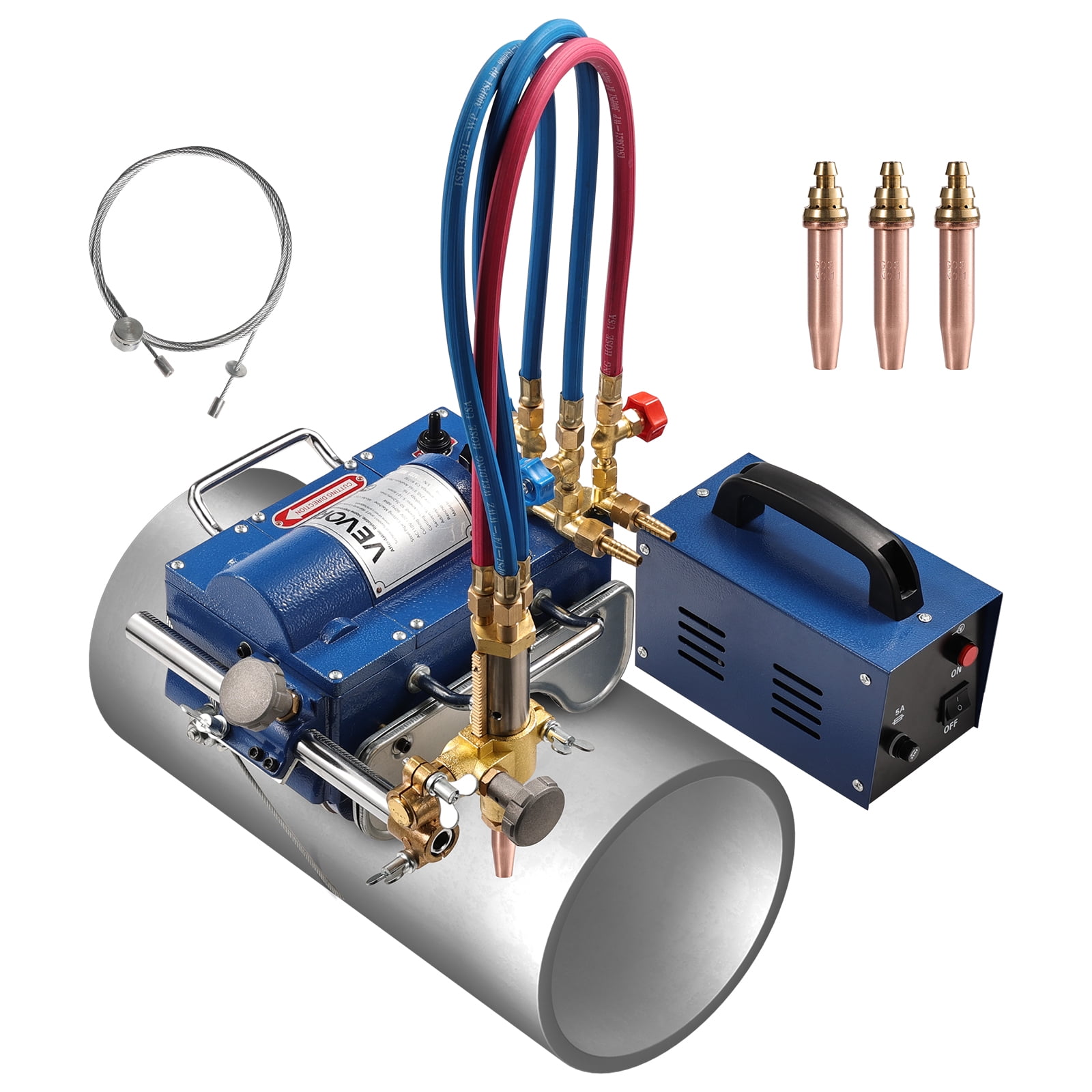 VEVOR Electromagnetic Gas Pipe Cutting Machine, 2"-30"/Min Automatic ...