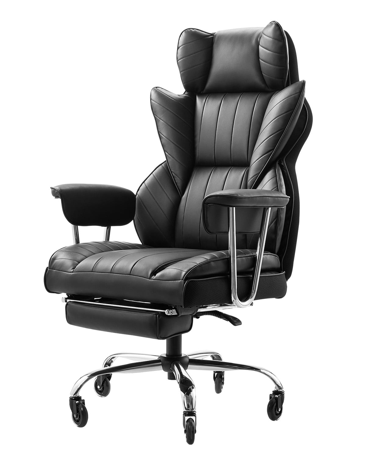 VEVOR Executive Office Chair with Footrest, 400lb Capacity Office Chair ...