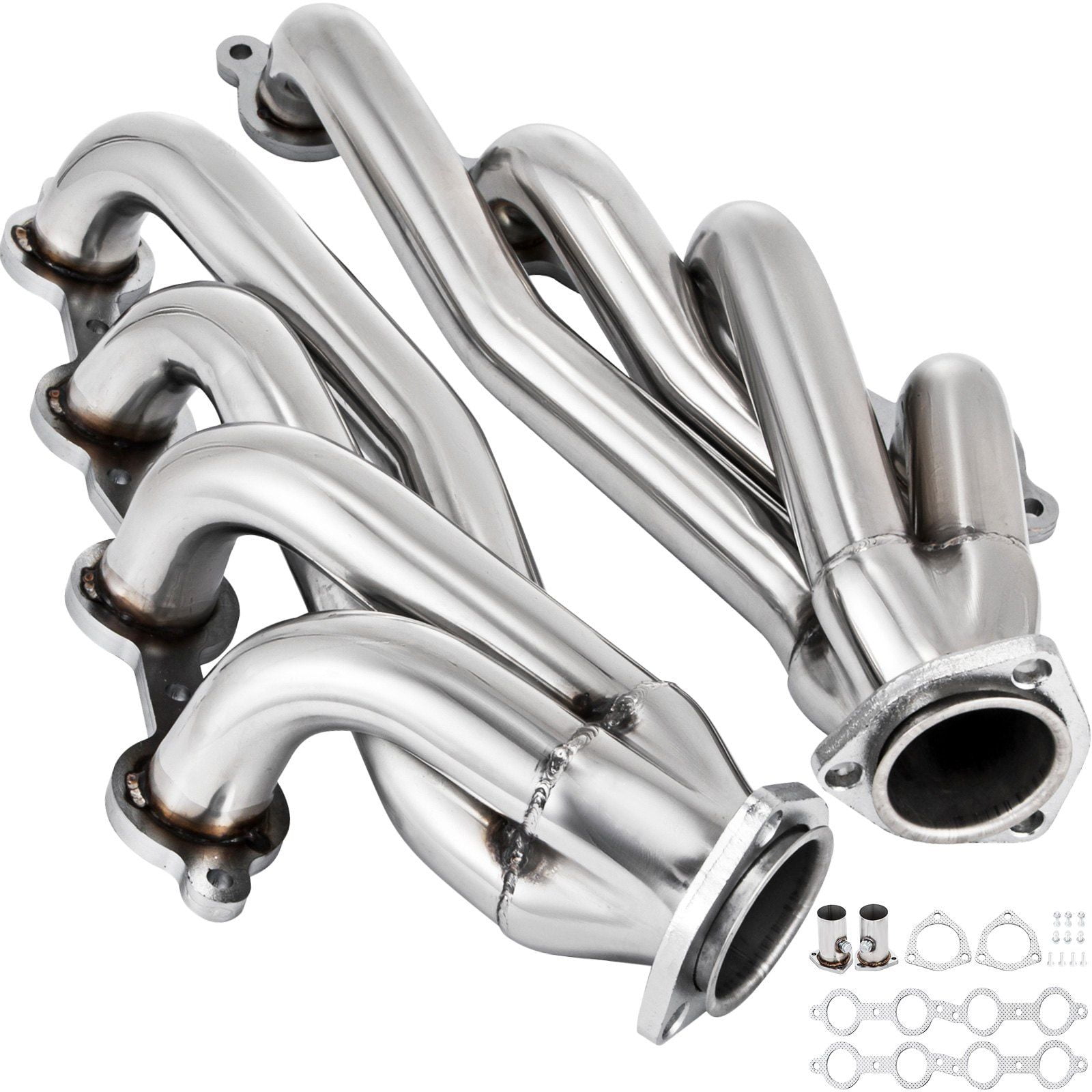 VEVOR Exhaust Header Set 1 5/8" Exhaust Turbo Headers, Stainless Steel ...