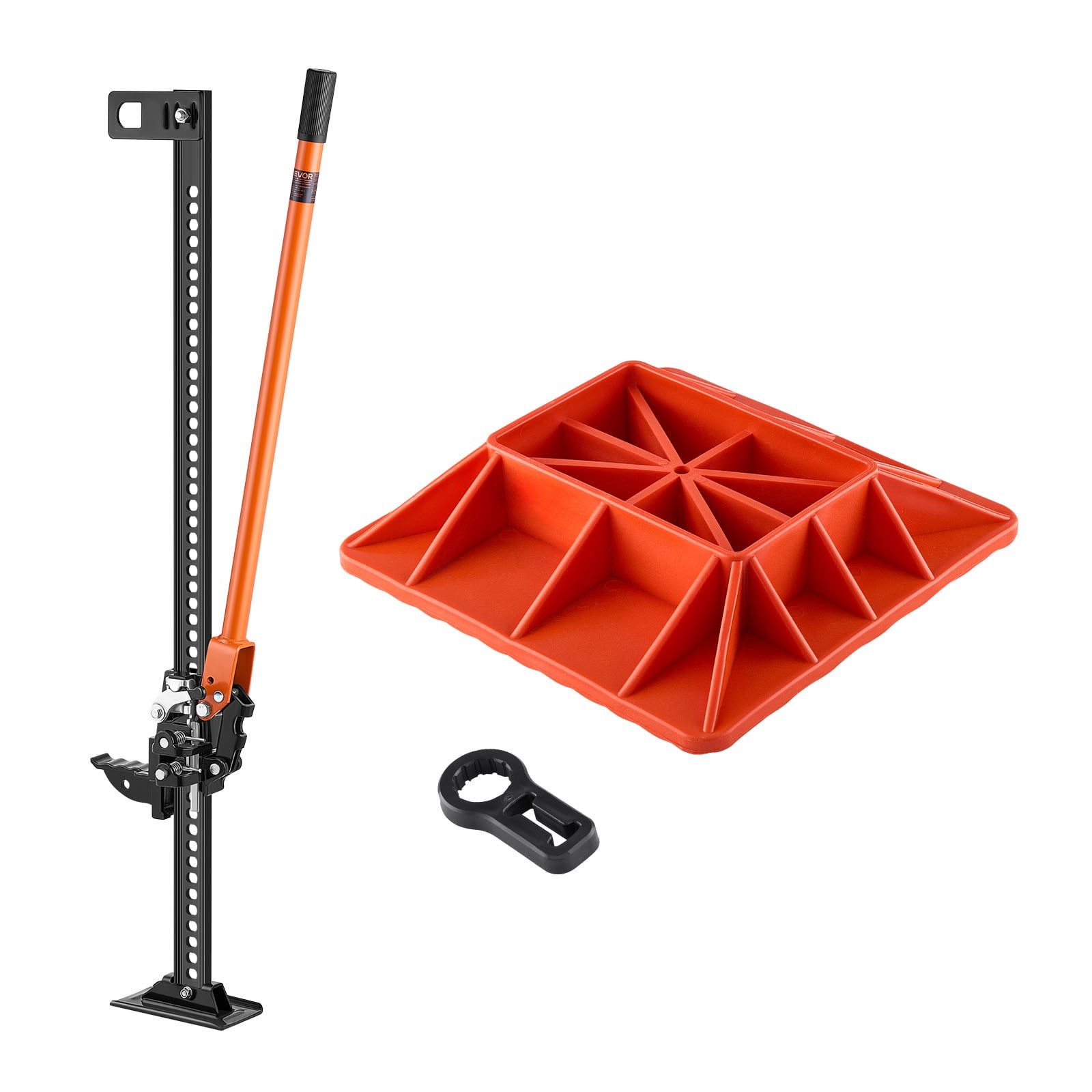 VEVOR Farm Jack with Base, 48" Utility High Lift Farm Jack, 3.18 Ton ...