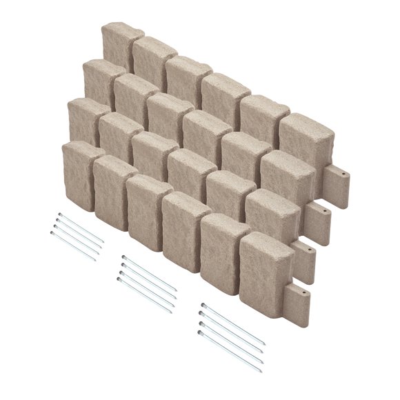 Faux Stone Edging