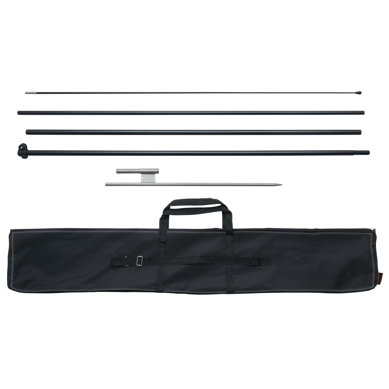 VEVOR Feather Flag Pole Kit, Swooper Flag Pole Set 16.3 ft, Sign Flag ...
