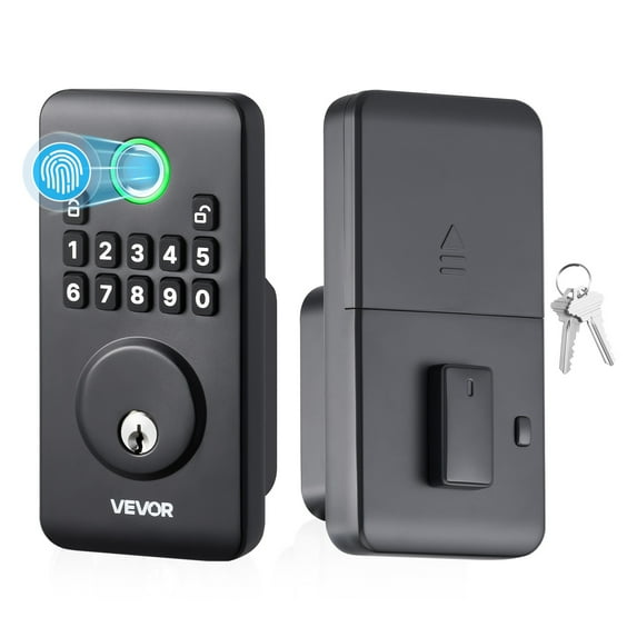 VEVOR Fingerprint Door Lock, Electronic Biometric Deadbolt with ...