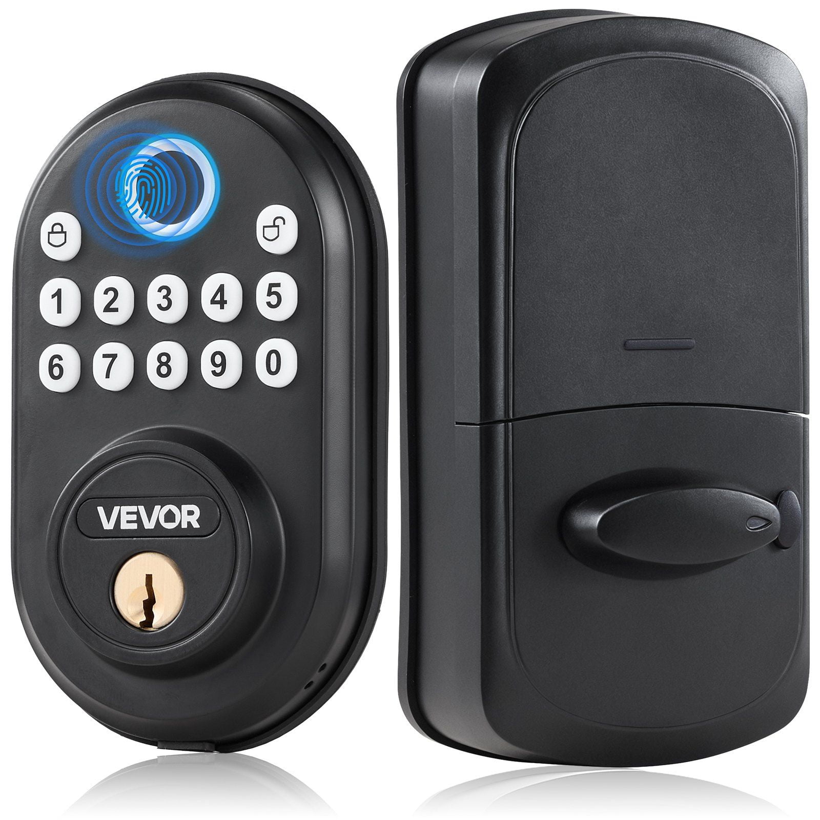 VEVOR Fingerprint Door Lock Keyless Entry Door Lock Password and Key ...