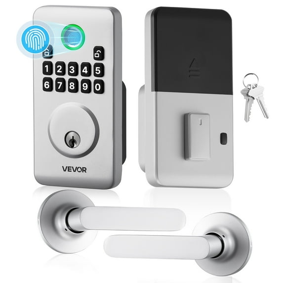 VEVOR Fingerprint Door Lock Set, Electronic Biometric Deadbolt Keyless ...