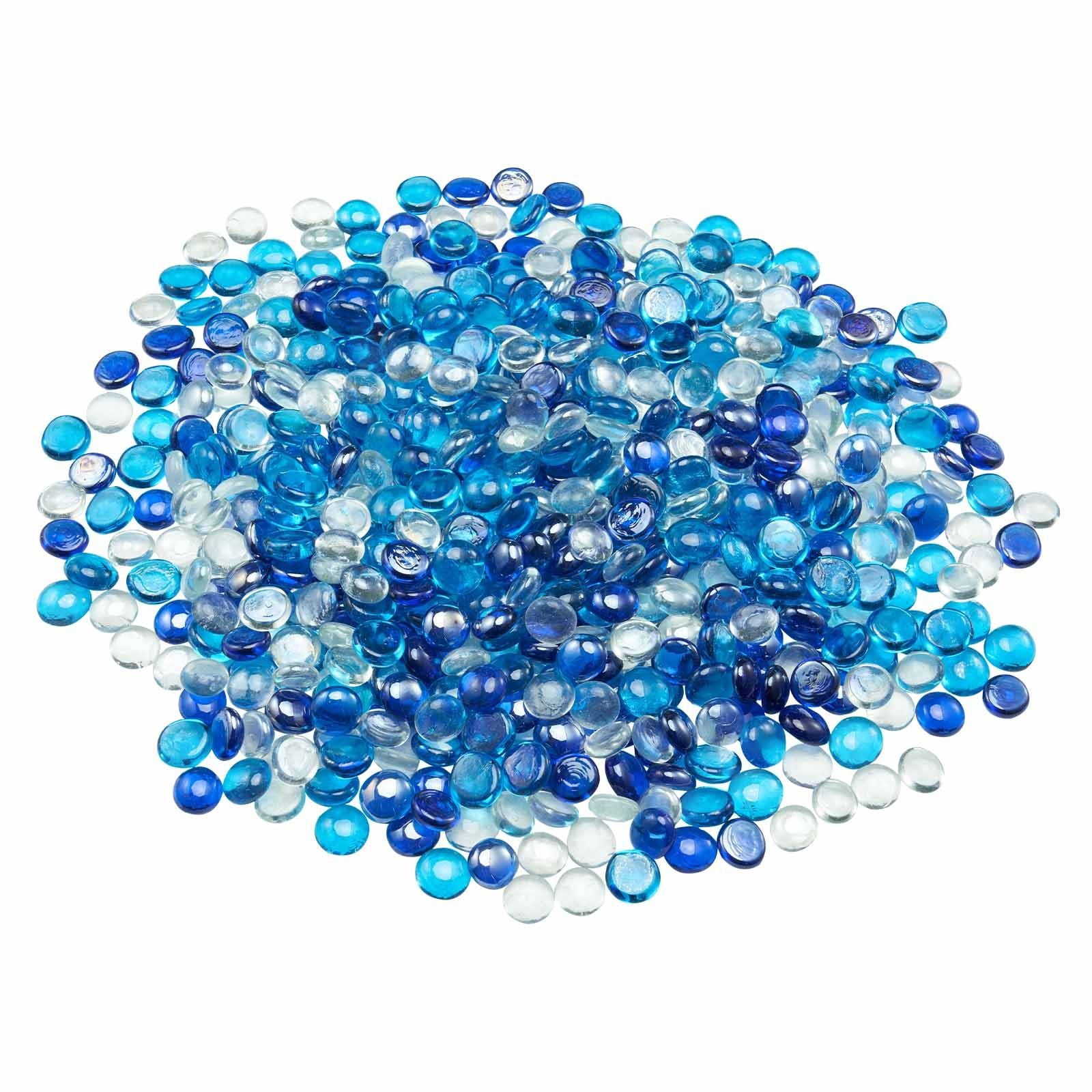 VEVOR Fire Glass, 10LBS / 4.5KG Smokeless & Fireplace Rocks, 3/4-Inch ...