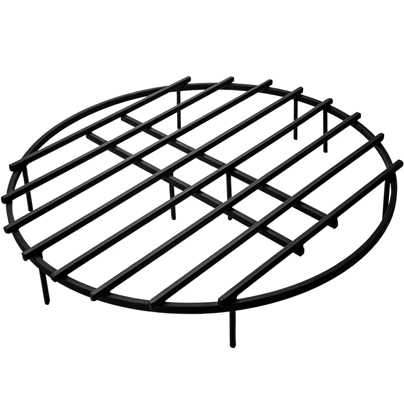 VEVOR Fire Pit Grate, Heavy Duty Iron Round Firewood Grate, Round Wood ...
