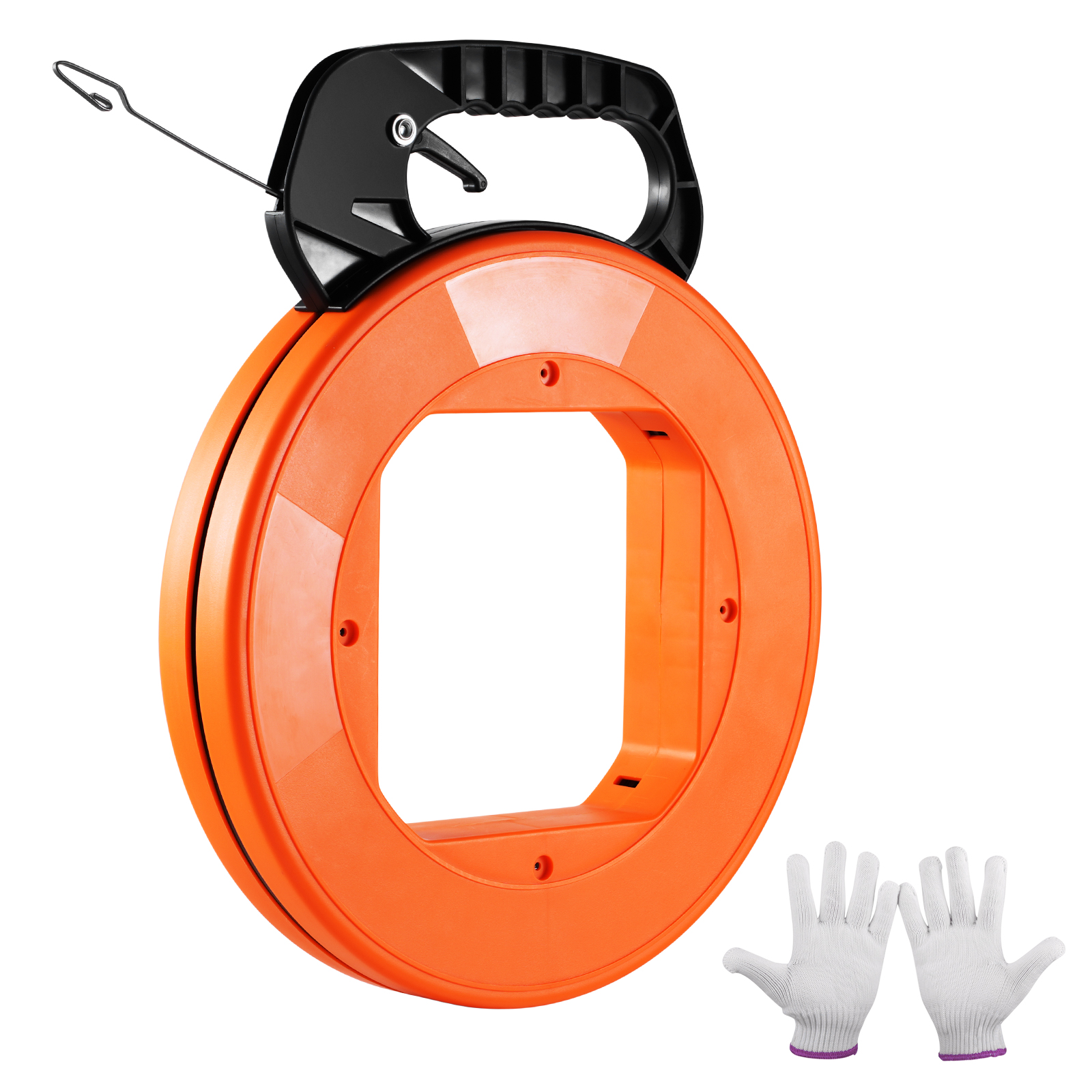 VEVOR Fish Tape, 120-foot, 1/8-inch, Steel Wire Puller with Optimized ...