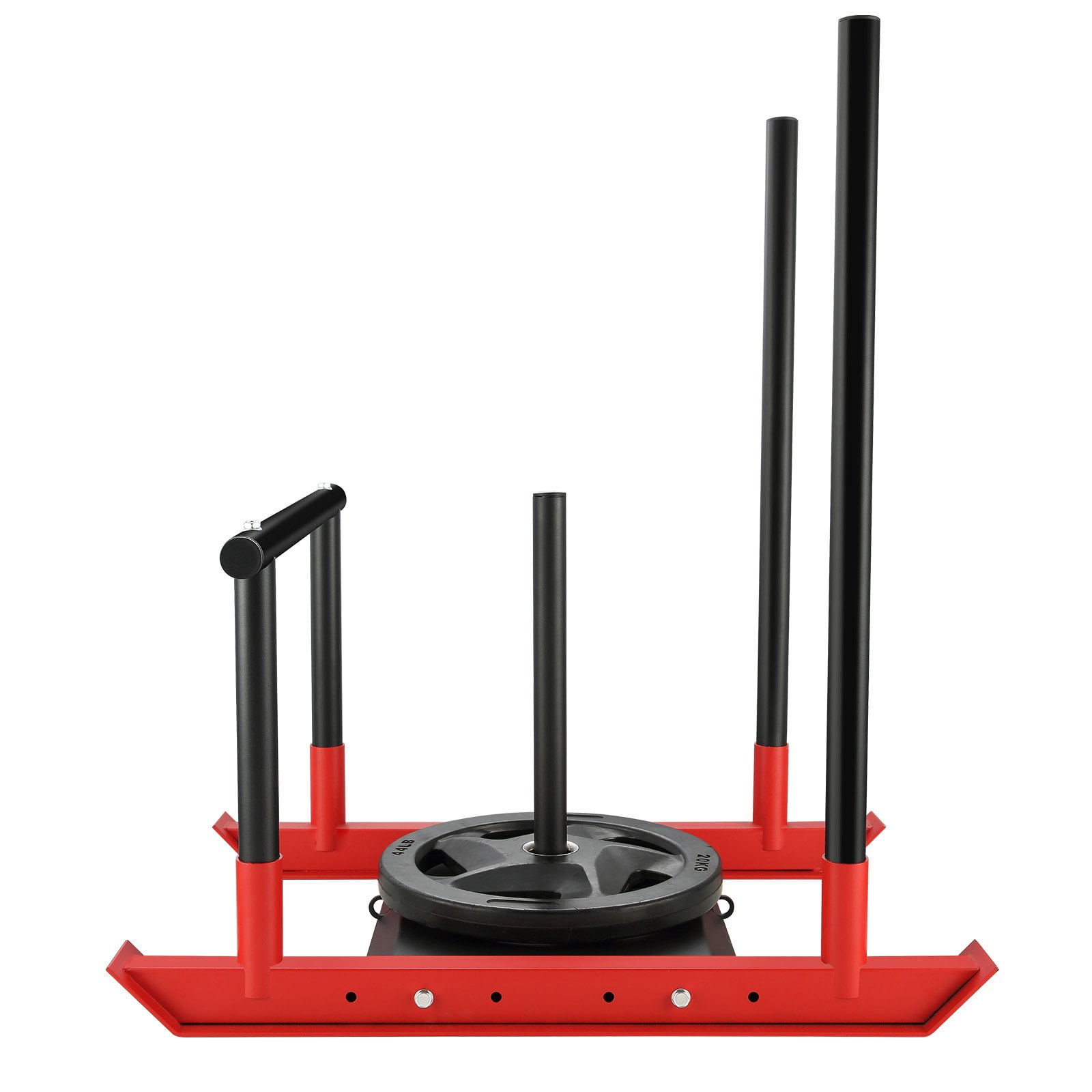 VEVOR Fitness Training Sled, Steel Pull and Push Power Sled with Handle ...