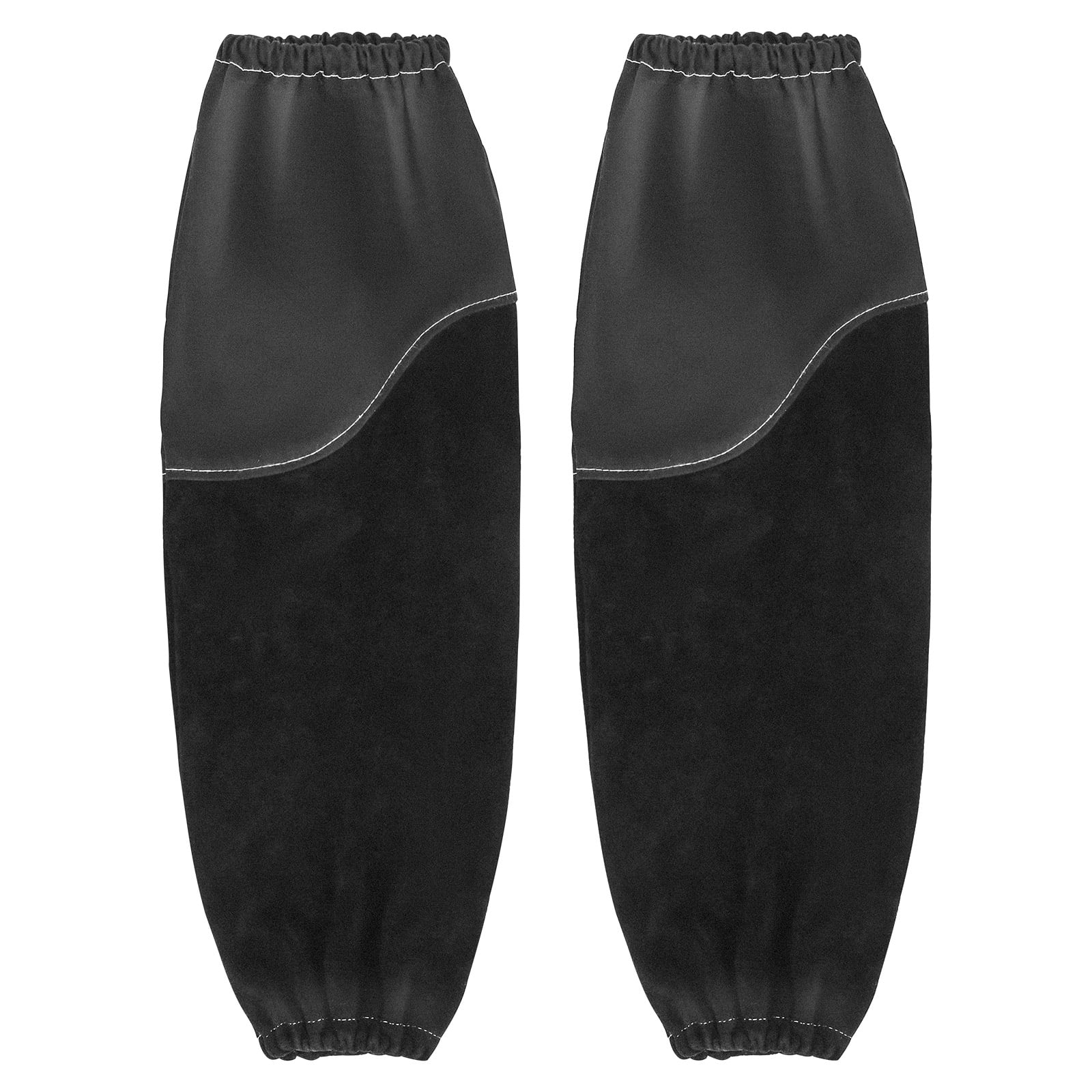 VEVOR Flame Resistant Welding Work Sleeves, Heavy Duty Cowhide Leather ...