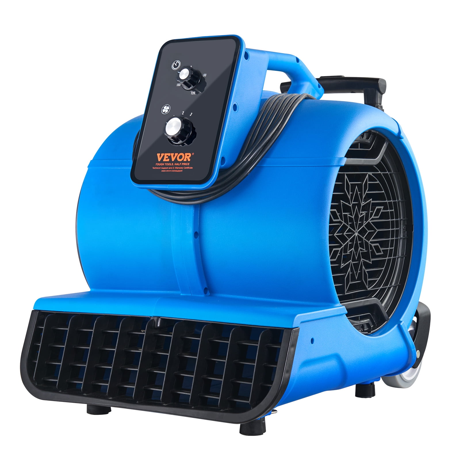 VEVOR Floor Blower, 1560 RPM 4000 CFM, Air Mover for Drying and Cooling ...