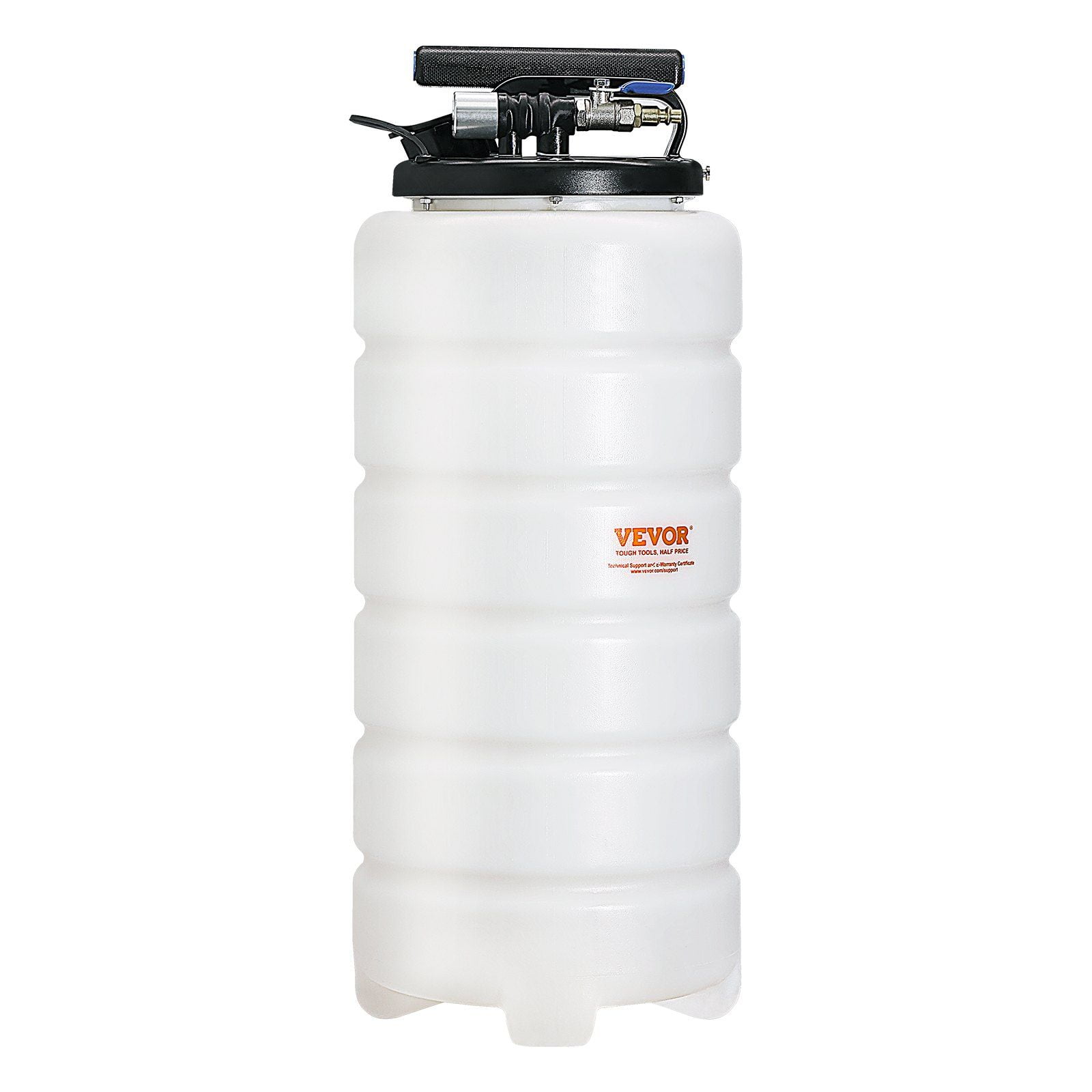 VEVOR Fluid Extractor, 4 Gallons (15 Liters), Pneumatic/Manual Oil ...