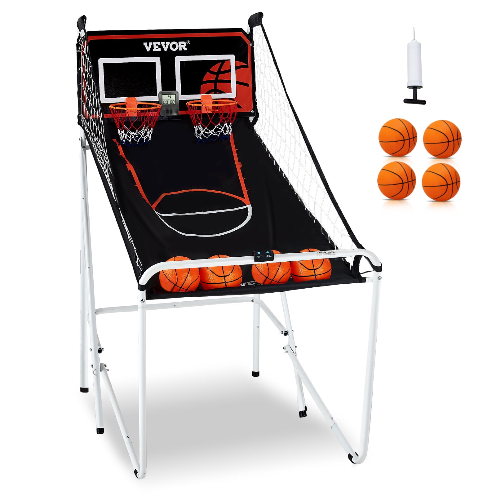 VEVOR Foldable Basketball Arcade Game, 2 Player Indoor Basketball Game ...