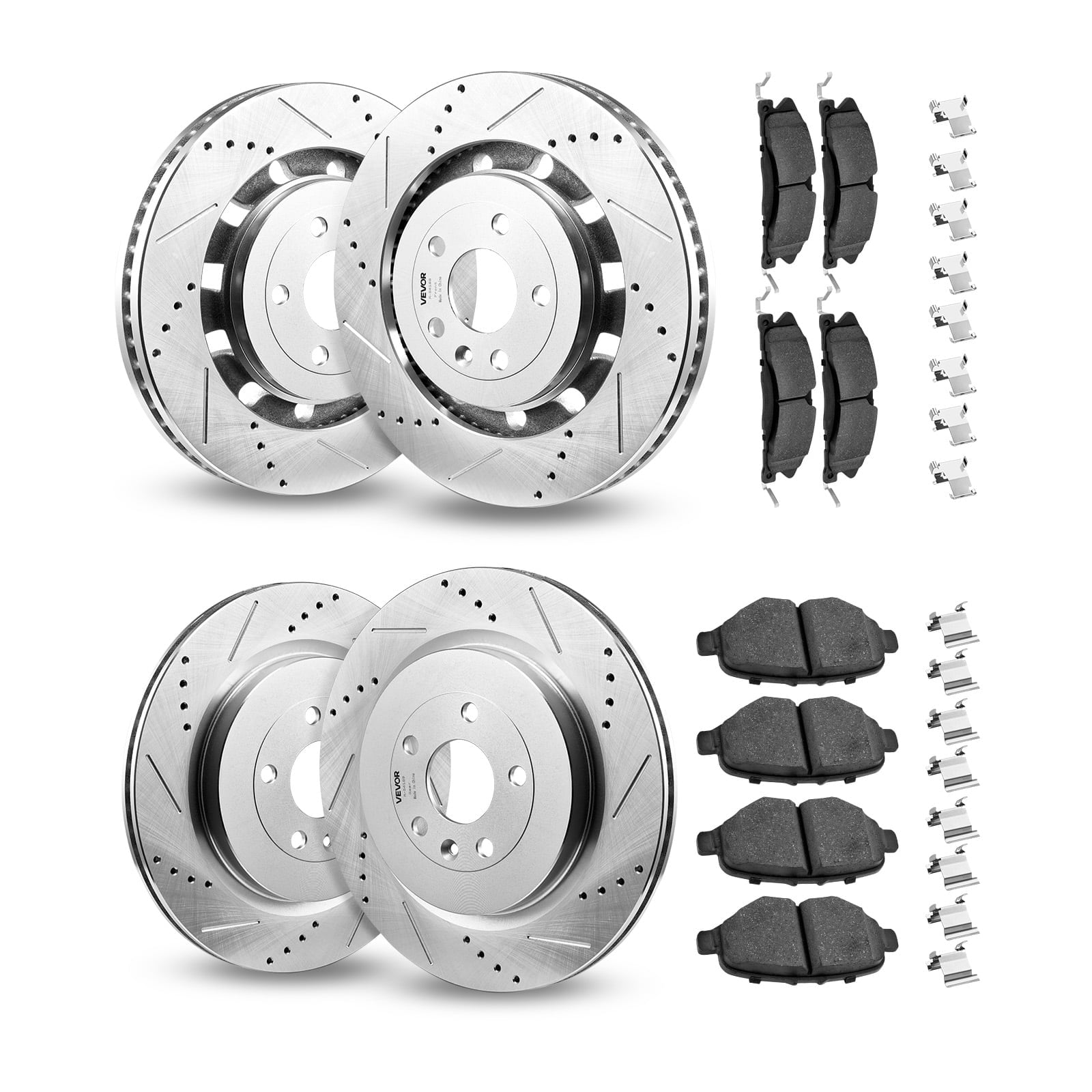 VEVOR Front and Rear Brake Kit Fits for 2013-2015 Ford Explorer ...