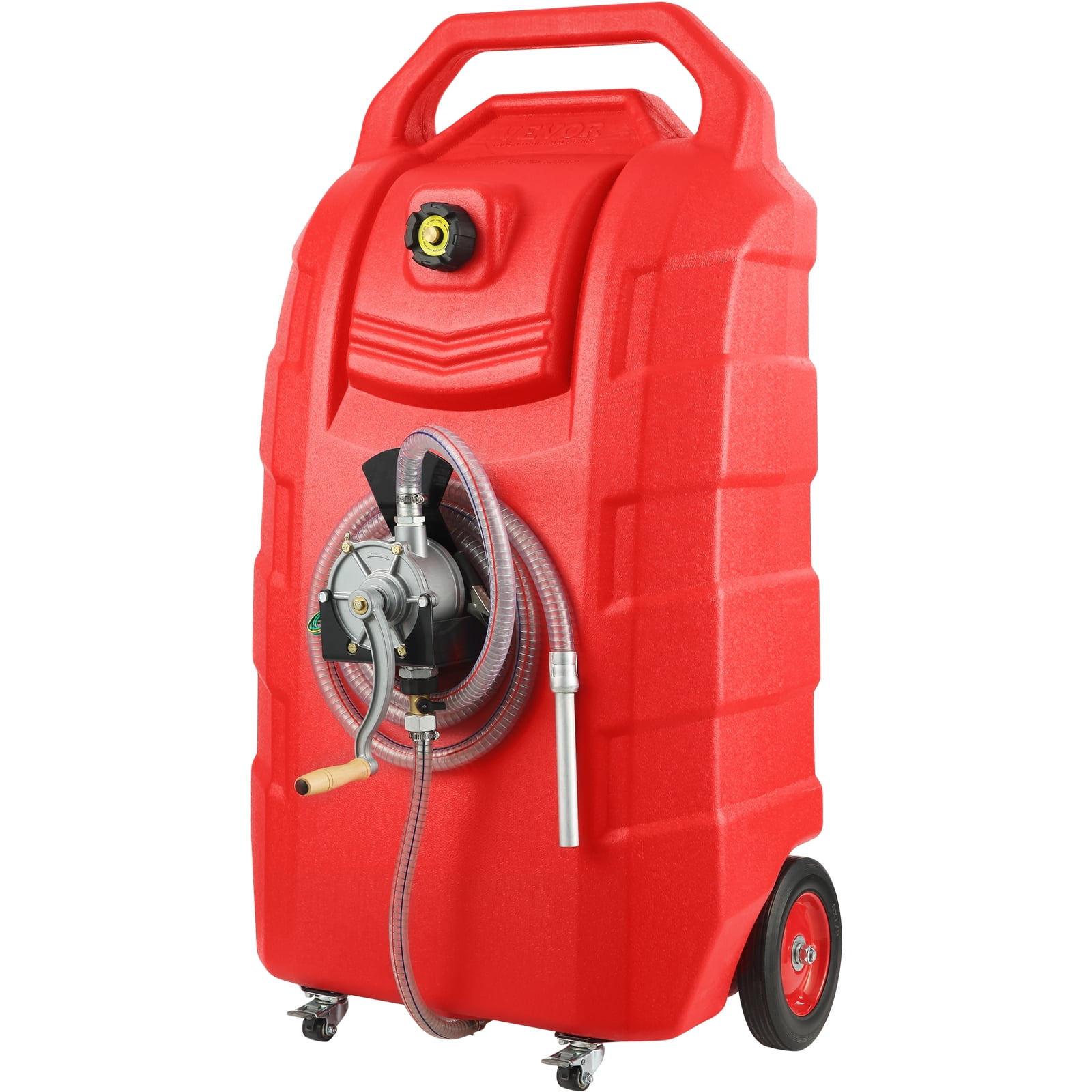VEVOR Fuel Caddy, 32 Gallon, Portable Fuel Storage Tank On-Wheels, with ...