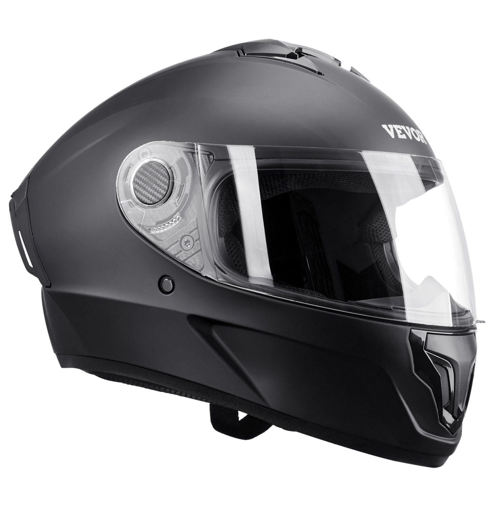VEVOR Full Face Motorcycle Helmet Motocross Helmet with Bluetooth Slot ...
