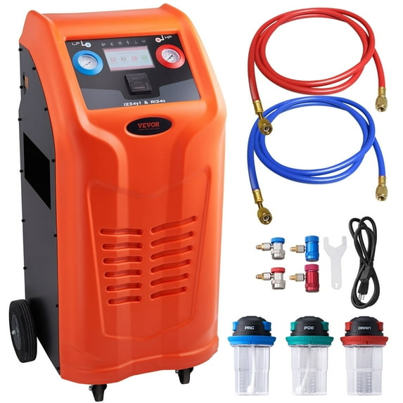VEVOR Fully Automatic Refrigerant Recovery Machine for R134A+R1234YF ...