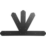 VEVOR Gable Plate, Black Powder-Coated Truss Connector Plates, 6:12 ...