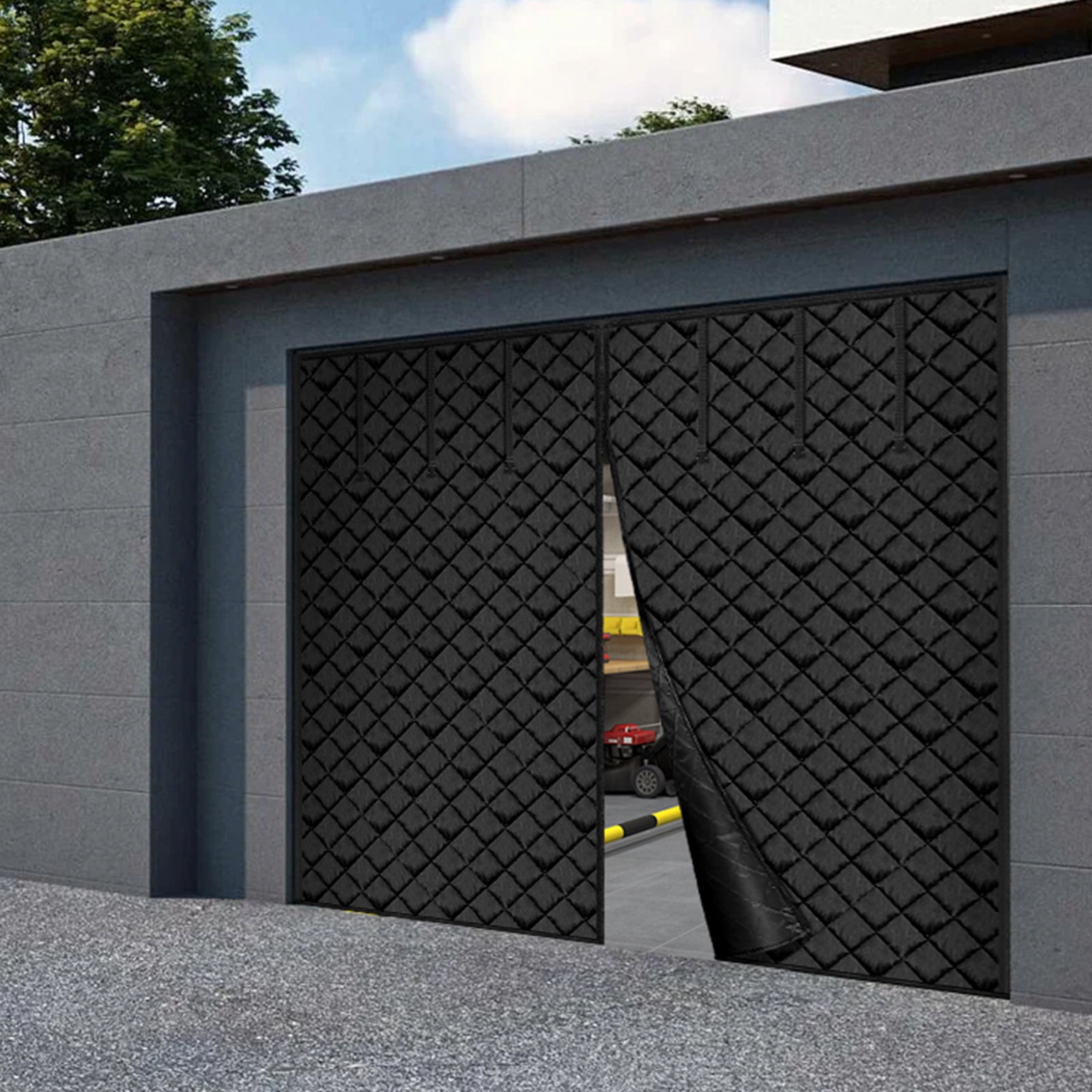 VEVOR Garage Door Screen for Winter, 9x7FT, Garage Door Insulation Kit ...