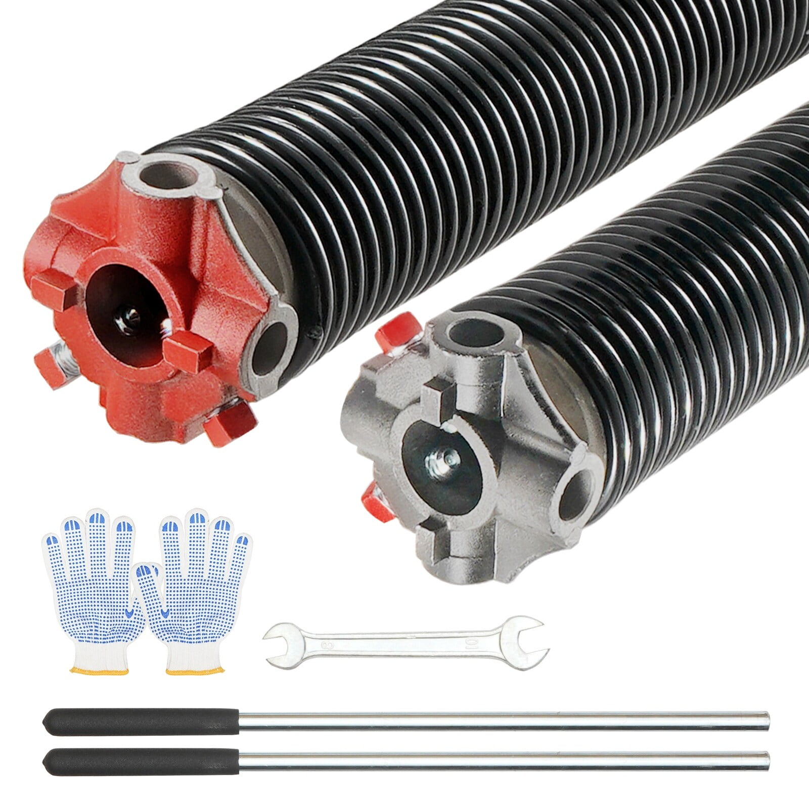 VEVOR Garage Door Torsion Springs, 0.25 x 2 x 28inch, Pair with ...