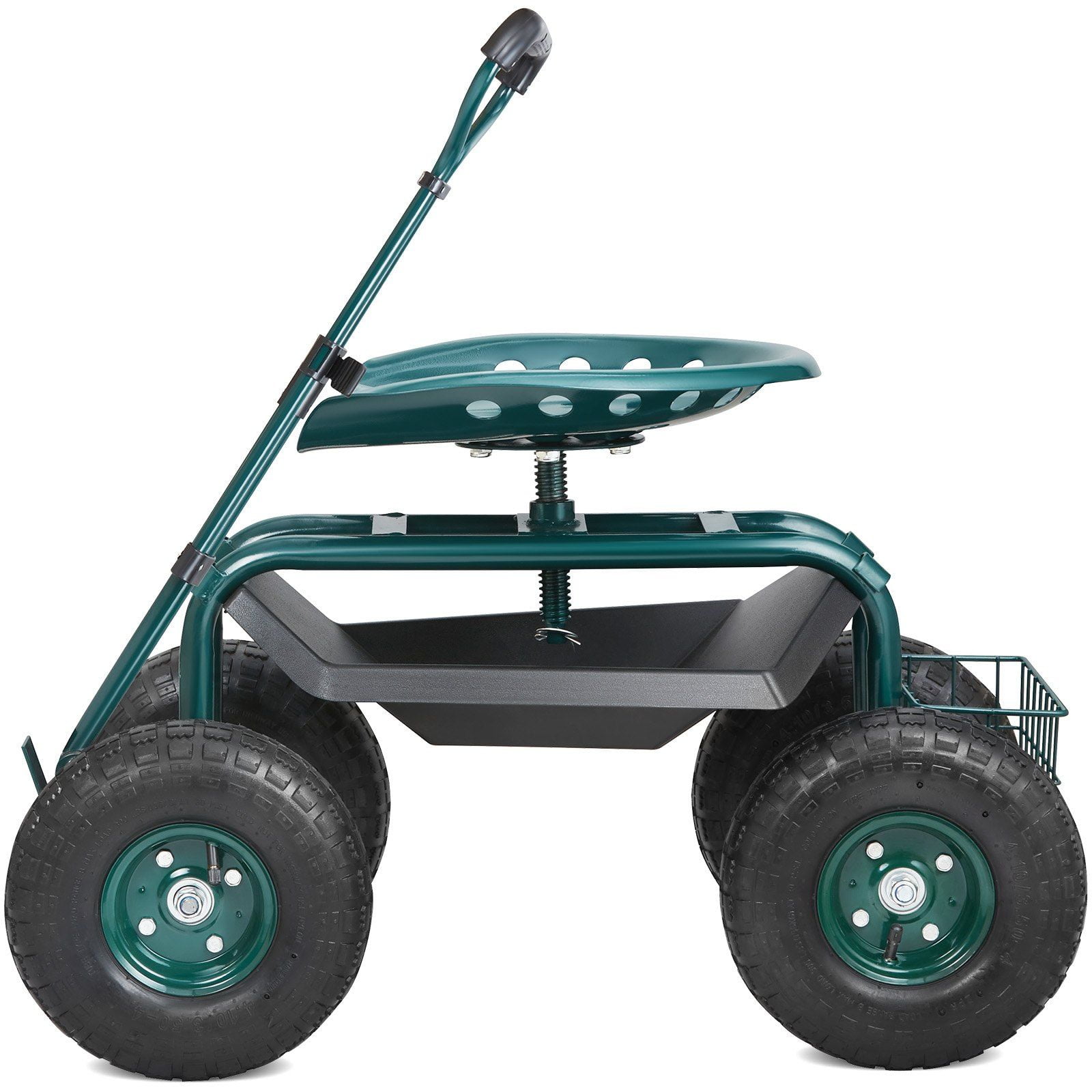 VEVOR Garden Cart Rolling Workseat with Wheels, Gardening Stool for ...