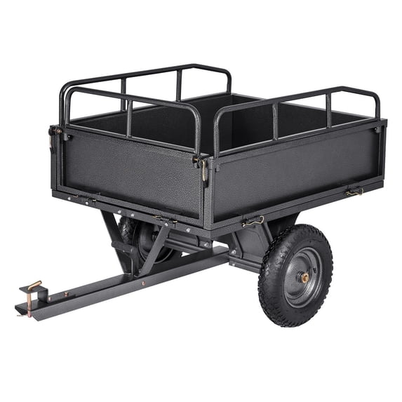 VEVOR Garden Utility Trailer, 10 Cu. Ft & 500lbs Capacity, ATV UTV ...