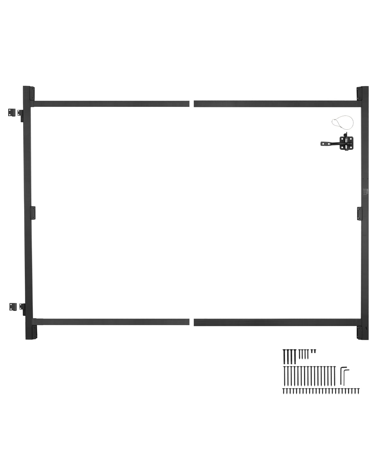 VEVOR Gate Building Kit, Fits 36 to 60 in Wide Openings, Up from 6 to 7 ...