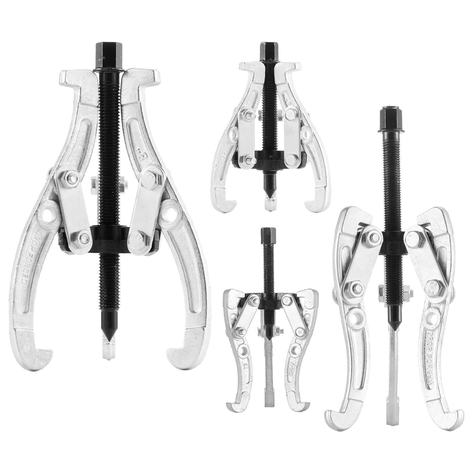 VEVOR Gear Puller Set, 3 in/4 in/6 in/8 in 3 Jaw Bearing Puller with ...
