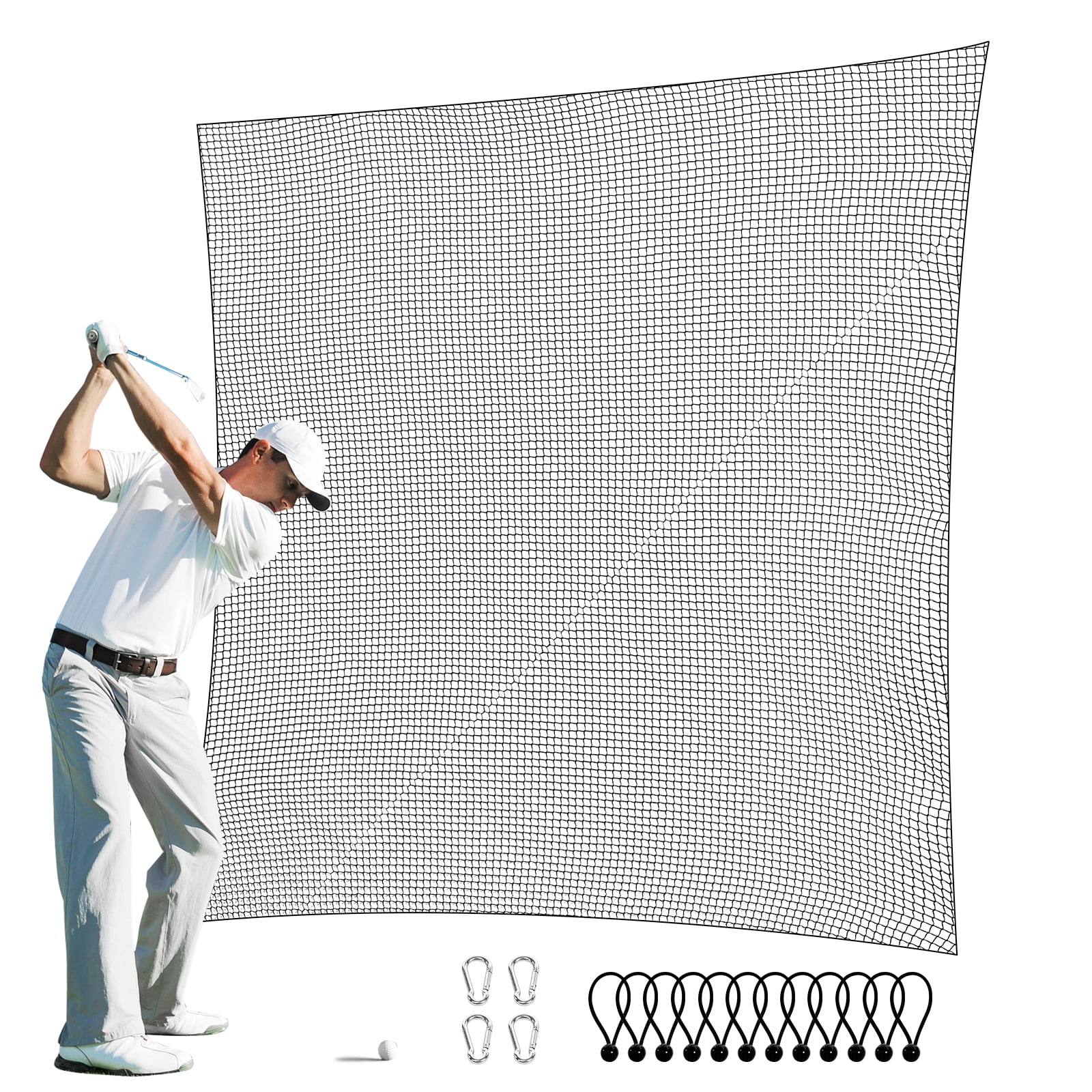 VEVOR Golf Net, 10x15ft Golf Practice Net, Indoor Hitting Net for Golf ...