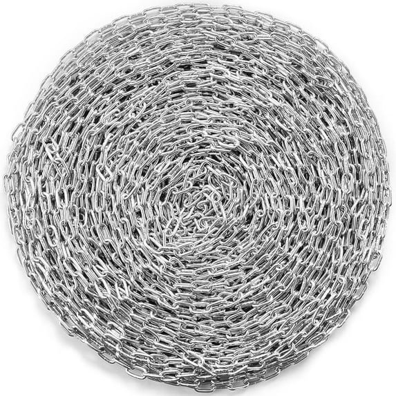 VEVOR Grade 30 Chain 1/4 Inch by 100Ft Length Grade 30 Proof Coil Chain Zinc Plated Grade 30 ...