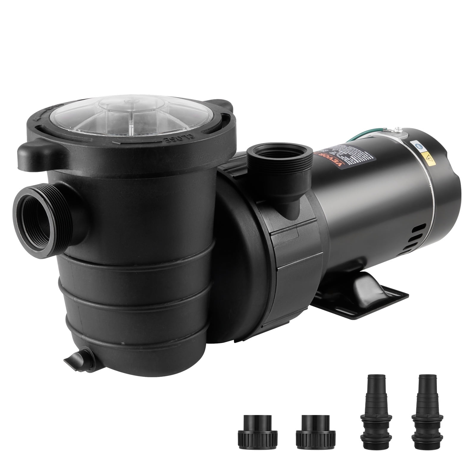VEVOR Above Ground Pool Pump, 1HP, 80 GPM Max. Flow Single Speed ...