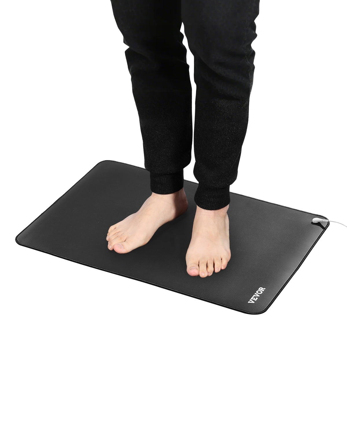 VEVOR Grounding Mat, 24 x 16 in Anti-Slip PU Leather Earthing Mat, with ...