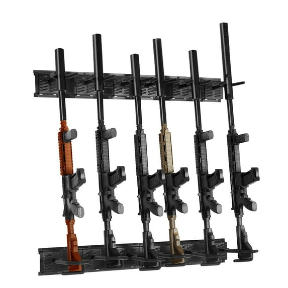 VEVOR Gun Rack, Indoor Gun Rack Wall Mount, 6-Slot Vertical Rifle ...
