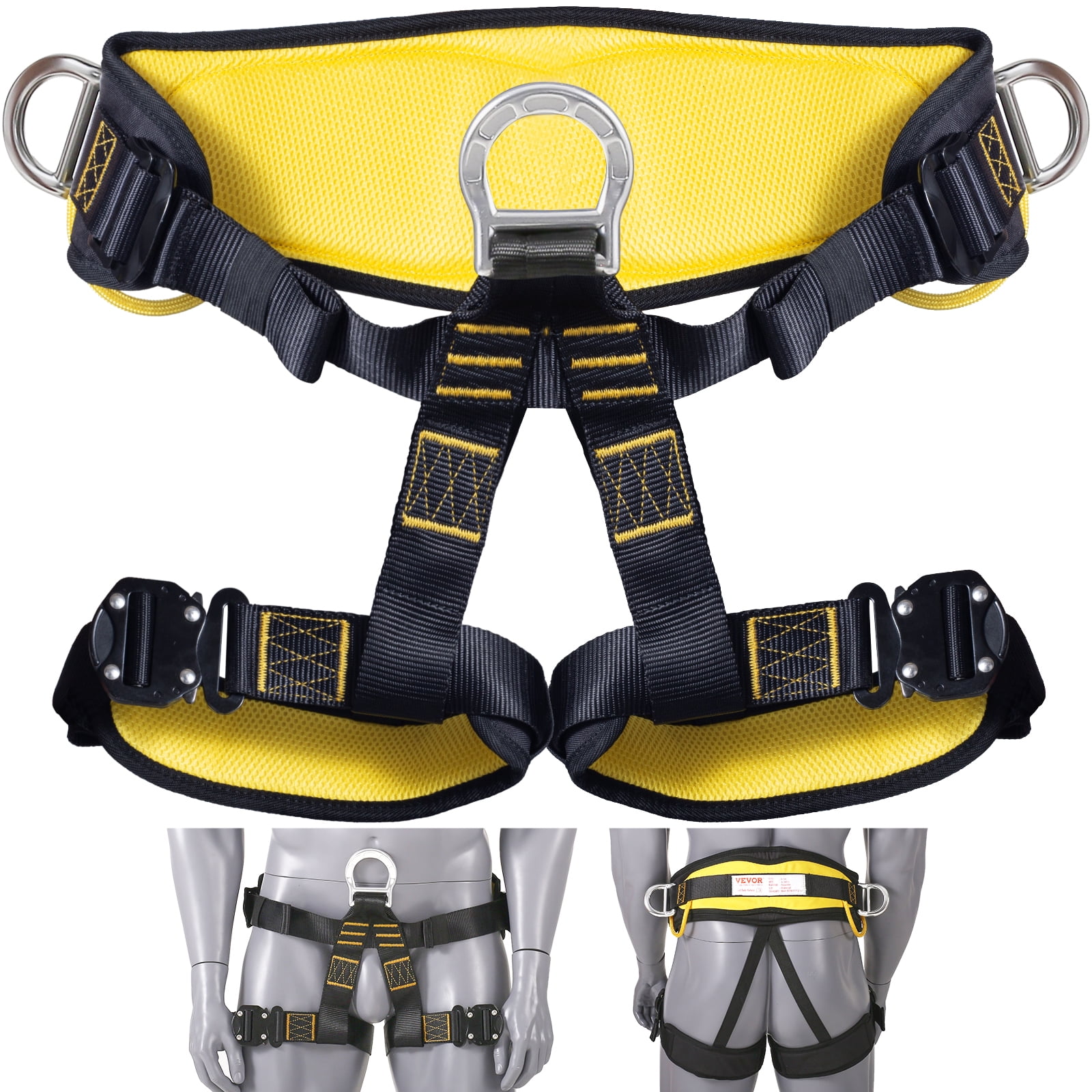 VEVOR Half Body Safety Harness, Tree Climbing Harness with Added ...